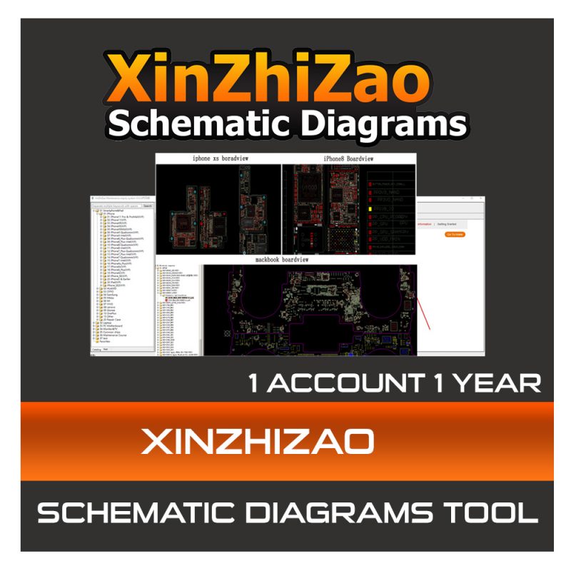 XinZhiZao Schematic Diagrams Tool 1 Account 1 year - GsmServer